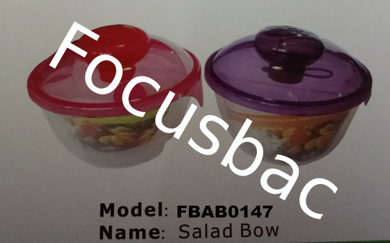 FBAB0051 for wholesales food-grade PP material salad bowl with fork supplier
