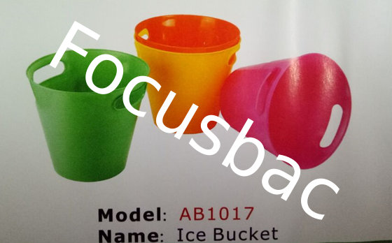 FBAB1017 For wholesales eco-friendly pp plastic ice bucket with printing logo on supplier
