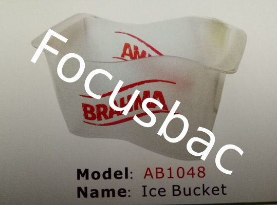 FBAB1017 For wholesales eco-friendly pp plastic ice bucket with printing logo on supplier
