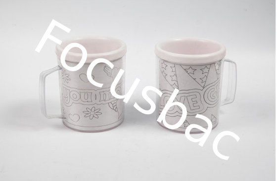 FBAB108 for wholesales double wall pp/ps mug with customized design supplier