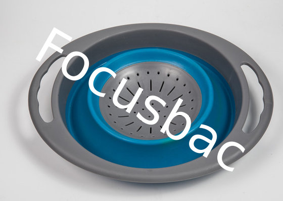 FBAB3084 for wholesales collapsible colander with easy grip handle supplier