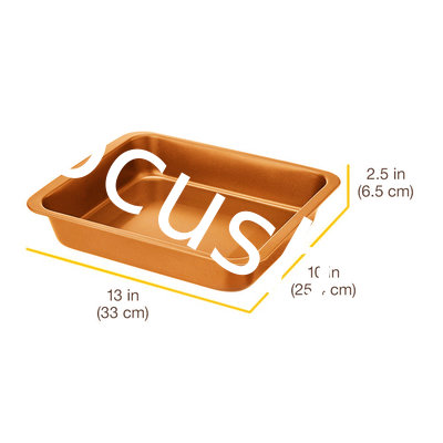 6 pcs Copper Bakeware Set with Nonstick Coating, cake pan,baking tray supplier