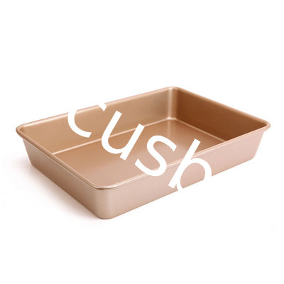 Gold coating 13 inch non-stick deepened rectangular baking pan cake pan bread tin Europe bakeware supplier