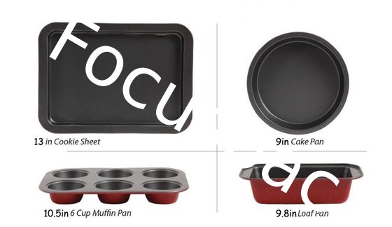 5pcs round cake pan carbon steel cake mould cake pan for baking supplier