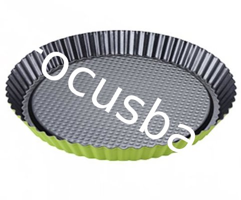 Non-Stick Carbon Steel Round Quiche Baking Cake Tart Pan Cake Tin Plated Steel Flan supplier