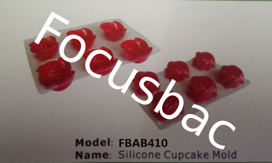 FBAB403 for wholesales BPA free flower heart star shapes silicone cupcake mold supplier