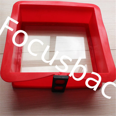 Custom Made Newest Design Silicone 9 Inch Springform Cheesecake Baking Pan With Glass Base supplier