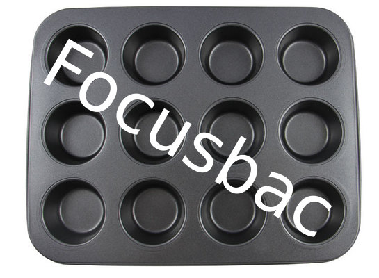 Carbon Steel Non stick bakeware 12 cups muffin pan cake mould cupcake supplier
