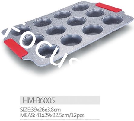 Carbon steel High strength non stick marble coating bread pan cookware bakeware supplier
