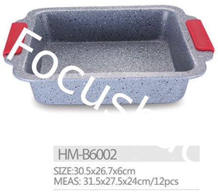 Carbon steel High strength non stick marble coating bread pan cookware bakeware supplier