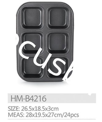 Nonstick square mini muffin pan/ Cake bread Baking Mold/brownie pan supplier