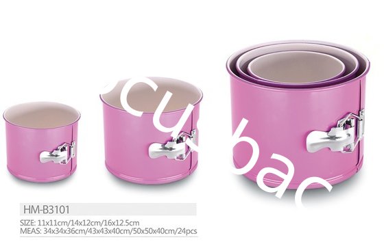 Leakproof Non-Stick Round shape springform cheesecake baking pan set with Removable Bottom supplier
