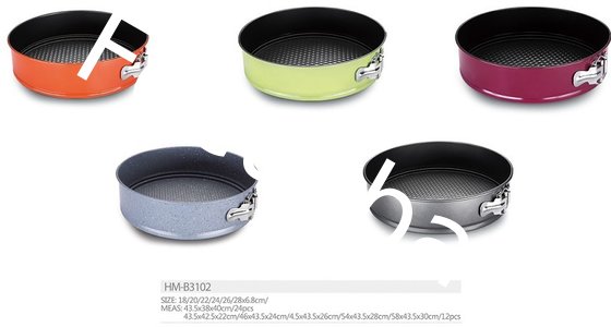 Leakproof Non-Stick Round shape springform cheesecake baking pan set with Removable Bottom supplier
