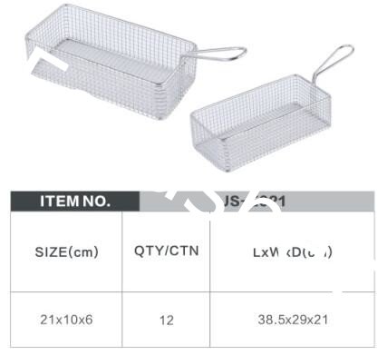 stainless steel cylinder mini chips frying basket fine mesh deep fat fryer supplier