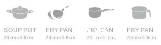 Aluminum forged induction color ceramic coating nonstick cookware set supplier