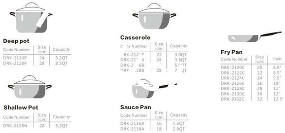 Aluminum marble inside coating shiny popular metalic outside coating sanding external cookware set supplier