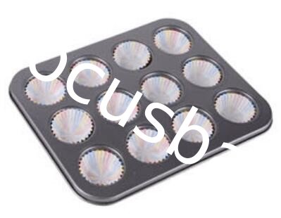 Hot selling customized Classic Non stick 6,24 cups muffin pan /cake mold with Paper Cup supplier