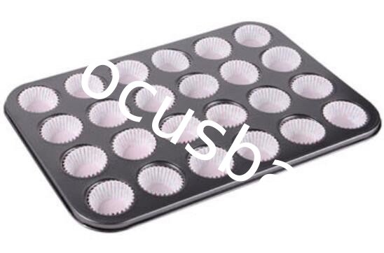 Hot selling customized Classic Non stick 6,24 cups muffin pan /cake mold with Paper Cup supplier