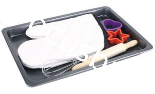 kitchen accessories colorful bakeware set baking pan tools with gloves brushes supplier