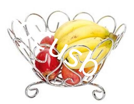 Good quality & cheap price awesome stainless steel or silver chrome iron metal wire fruit basket fruit bowl supplier