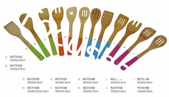 Anti-Bacteria Natural Wholesale Wooden Bamboo Kitchen Utensils supplier