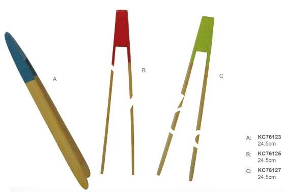 China supplier eco-friendly Utensils eco-friendly kitchen bread toaster wood tong supplier