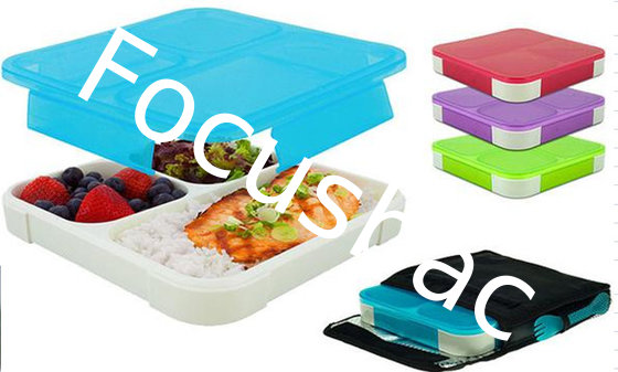 FBT121602 for wholesales ultrathin lunch box with 3 divided box cooler box optional supplier
