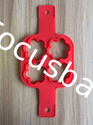 FBT121604 for wholesales silicone 4-holes pancake mold 4 shapes as option supplier