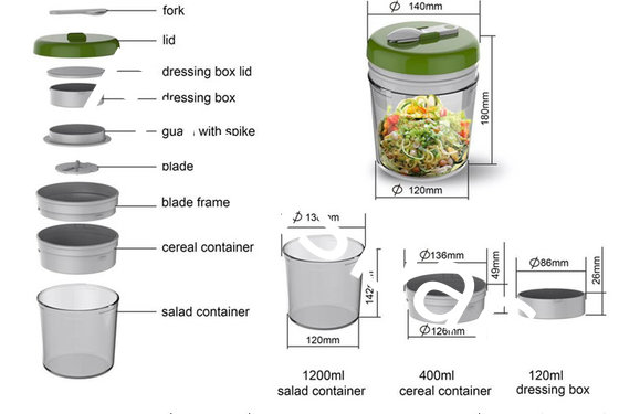 FBT121903 for wholesales 9 in 1 super worth salad bowl set supplier