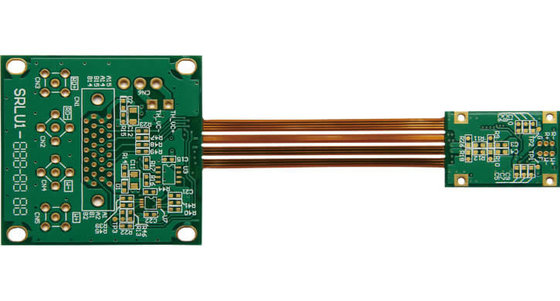 China 4LAYER RIGID FLEX PCB BOARD with GREEN SOLDERMASK TYPE Supplier
