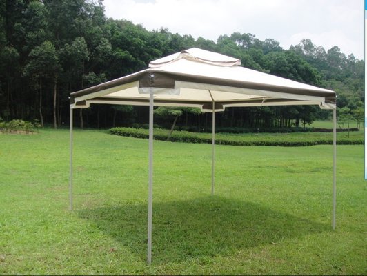 Fabric Polyester Folding Garden Yard Gazebo Tent With 4 Curtains European Style
