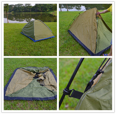 Double Layer Dome Two Person Waterproof Camping Tent with air - ventilated Fly Sheet