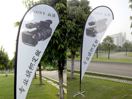 Single Side Beach Flag Banners