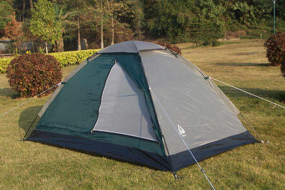 Single Layer Fabric Water Resistant Camping Gear Tent / Waterproof Family Tent