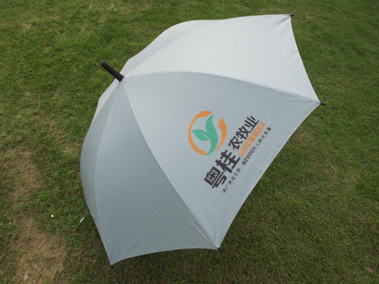 Smooth Comfort Shaped Handle Custom Golf Umbrellas For Outdoor Promotional