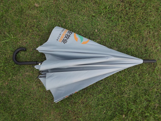 Smooth Comfort Shaped Handle Custom Golf Umbrellas For Outdoor Promotional