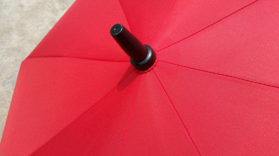 Sun Fiberglass Custom Golf Umbrella Red / Automatic Open Close Umbrella