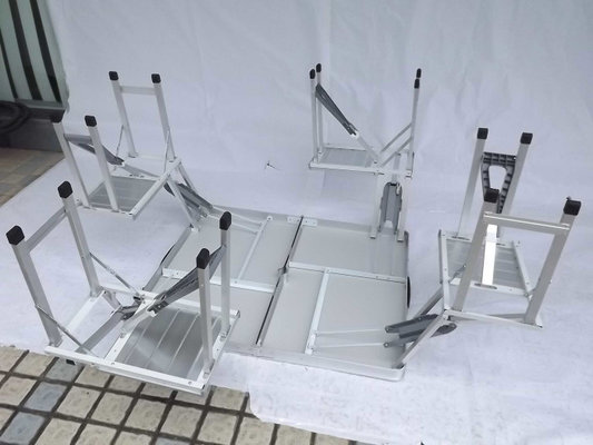 Outdoor Easy Set Up Folding Camping Table And Chairs In Sandal Wood Table