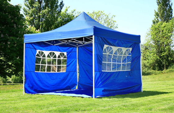 Fire Retardant Collapsible Canopy Tent Gazebo With 3 Church Windows BS EN Standard