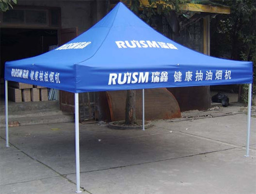 Waterproof Foldable Canopy Tent Blue 3 x 3 m , Promo Canopy Shade Tent For Advertising