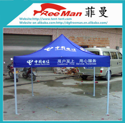 Blue Heavy Duty Folding Gazebo Tent For Promotional Event , Steel Frame