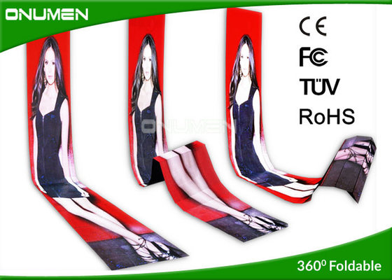 China Shopping Mall IP65 High Resolution LED Display Wall Video Screens 360 Degree Folded supplier