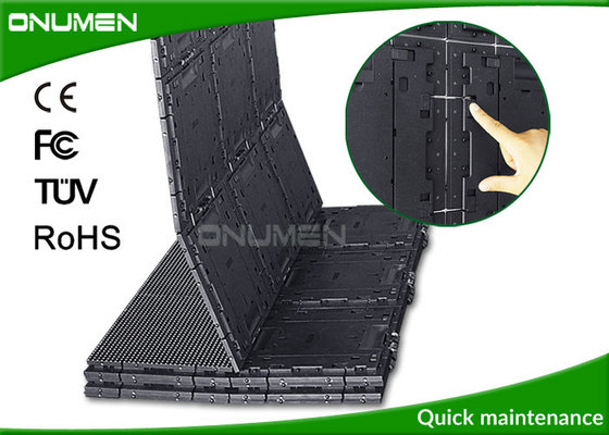 China 360 Degree Folded Rental LED Screen Module 192x192 mm Steel Wires Connected supplier