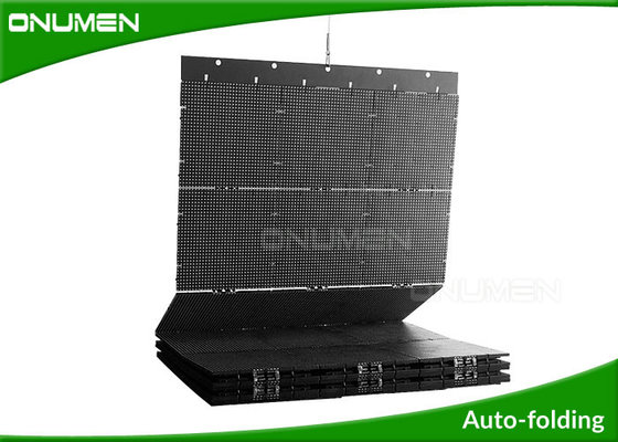 China 30-120 HZ Flexible LED Curtain Display Wall Mounted P8 RGB LED Panels For Stage  supplier