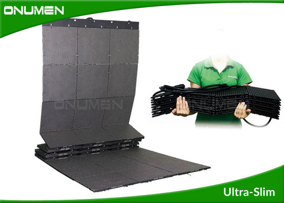 China 3528 SMD Outdoor P10 LED Display Screen Rental 12Kg / Sqm With Folding Modules supplier