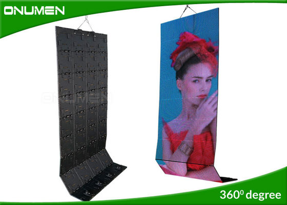 China Custom Billboard LED Display RGB , 24 Pcs Foldable LED Screens For Advertising supplier