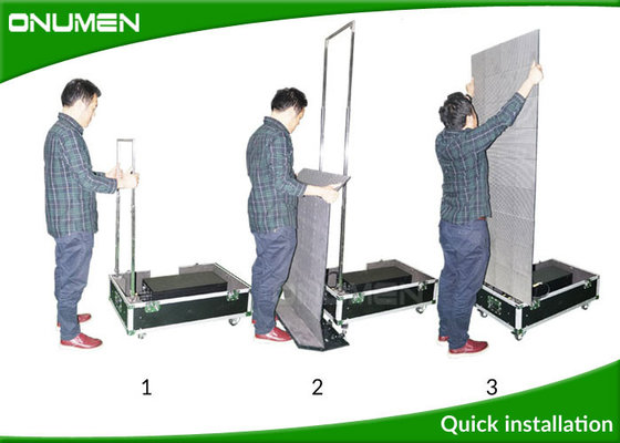 China Commercial Advertising LED Display Screen Rental LED Totem Battery Powered supplier
