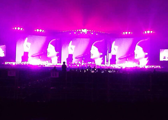 China 16 Pcs Flexible Video Display Wall 4000Cd / M² Stage LED Screens For Events 250x250 MM supplier