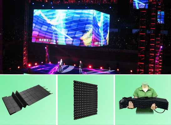 China 360 degrees bendable 6mm and 12mm LED display for events, similar to Barco supplier