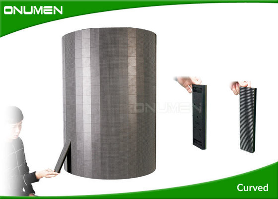 China 1R1G1B Black Flexible Video Screen Rental , Flexible Video Display 62.5*250mm supplier